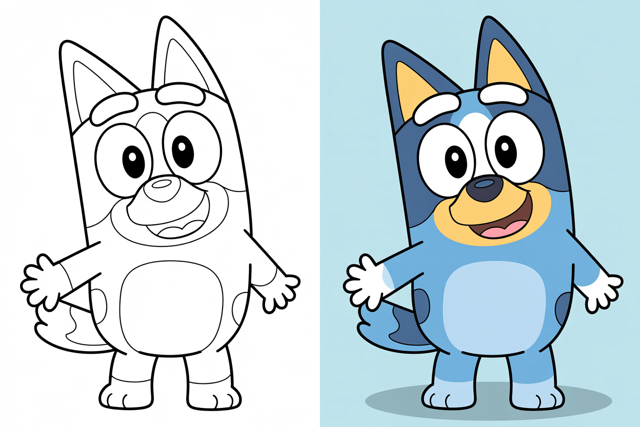 Bluey Coloring Pages – 40 Free Printables Kids Love